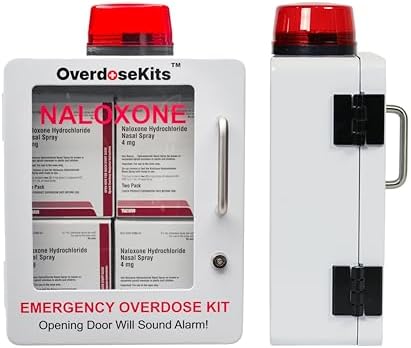 W WILKEN Naloxone Overdose Emergency Kit Cabinet - Includes Optional ...