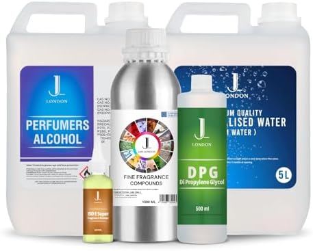 JAN LONDON 5-in-1 Perfume Starter Pack – 100ml Iso E Super, 500ml DPG ...