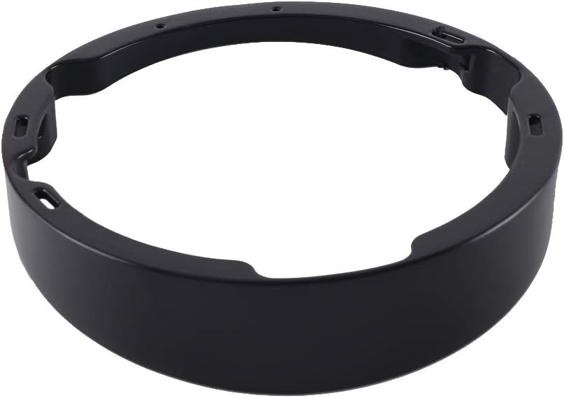 Amazon.com: Black Raked 7” Headlight Bezel for Harley Davidson 1997 ...