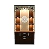 Alpine Willow 3X6 ft Wooden Temple I Temple for Home I Mandir for Home ...
