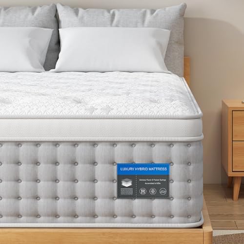 Amazon.com: Coolvie 14 Inch Queen Mattress, Medium Firm Memory Foam ...
