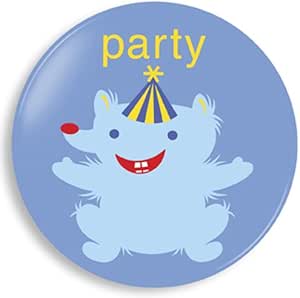 Jane Jenni 8-Inch Party Animal Melamine Plate, Blue : Amazon.co.uk ...