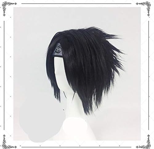 Amazon.co.jp: Japan Naruto Uchiha Sasuke Wig and Headband Men's Uchiha ...