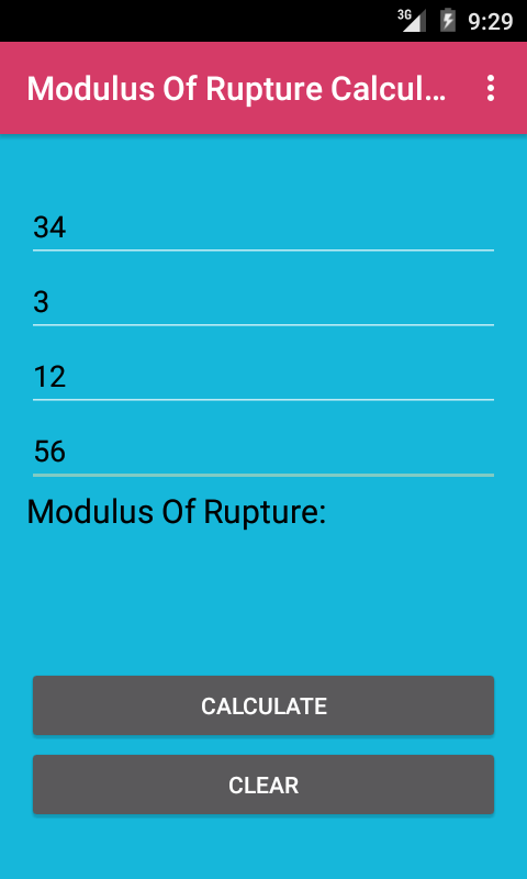 Modulus Of Rupture Calculator - App on the Amazon Appstore