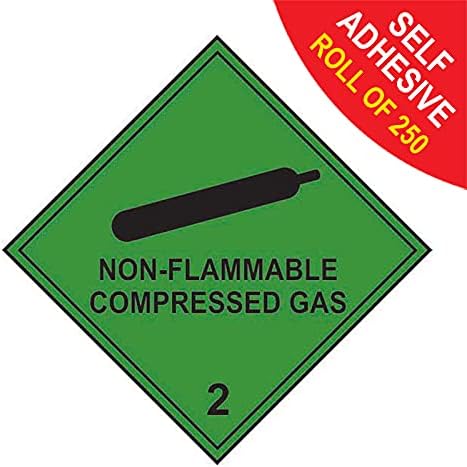 Centurion R4102.250 Non-Flammable Compressed Gas Class 2 Label ...