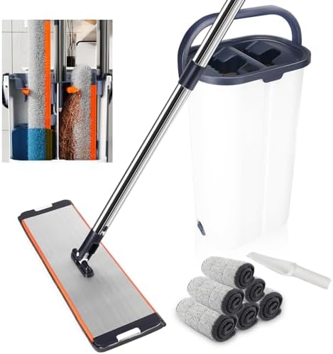 Swoopstop S1 Wischmopp Set mit Eimer - 3-Kammer Eimer für Wischer Boden ...
