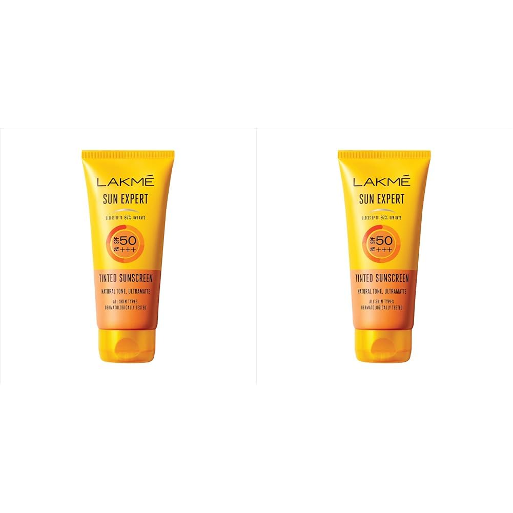 Lakme Sun Expert, SPF 50 PA+++ Tinted Sunscreen, 100g, for Sun ...