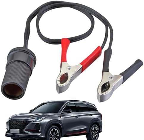 Amazon.com: Battery Alligator Clips To Lighters Adapter - Female ...