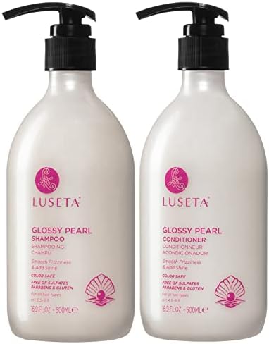 Amazon.com : Luseta Glossy Pearl Shampoo and Conditioner Set Smooth ...