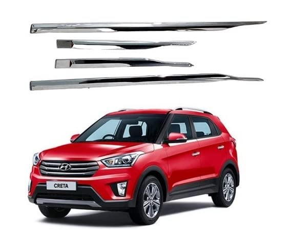 MOTORMART Full Chrome Stylist ABS Premium Car Side Beading/Car Side ...