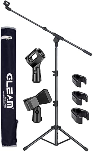 Amazon.com: Mic Stand, Boom Microphone Stands Tripod Gooseneck ...