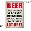 Amazon.com: Rogue River Tactical Funny Beer Alcohol Sign Metal Tin Home ...