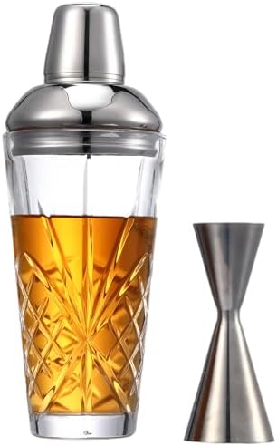 Amazon.com: Godinger Cocktail Shaker and Cocktail Glasses Bar Set ...