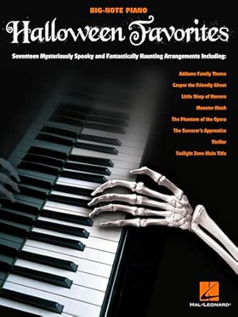 Halloween Favorites – Big Note Piano Songbook | 17 Spooky and Haunting ...