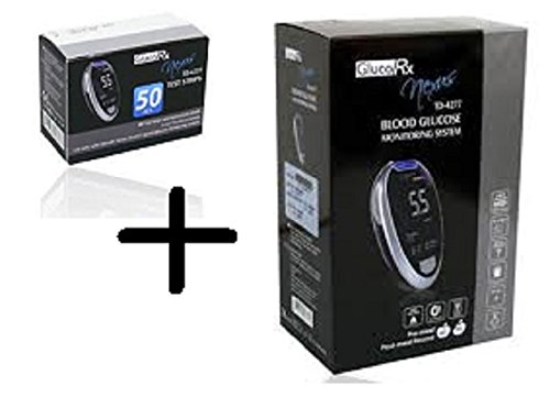 GlucoRx Nexus Meter and 50 Test Strips : Amazon.co.uk: Health ...