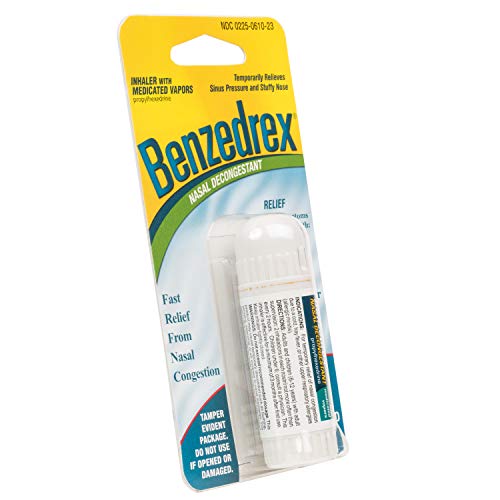 Benzedrex Nasal Decongestant Inhaler, 1 Count (Pack of 1) | Gourmetian