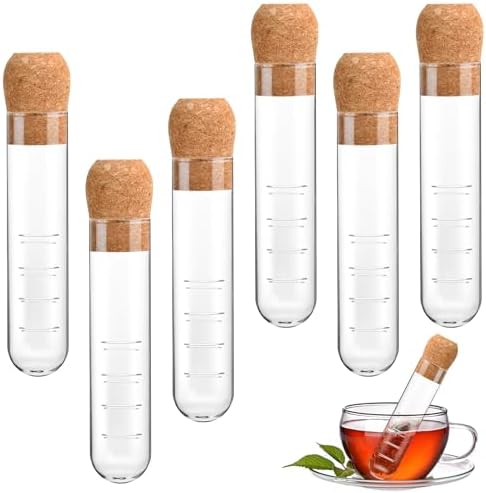 Amazon.com: Akamino 6 Pcs Glass Tea Infuser, Glass Strainers with Cork ...