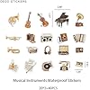Amazon.com: Doraking 40PCS Musical Instruments Decals, Aesthetic ...