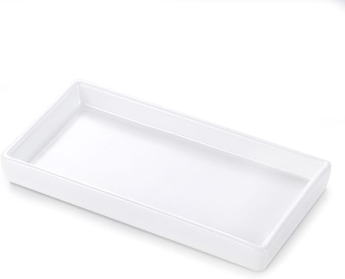 Amazon.com: Luxspire Bathroom Vanity Tray, Mini Soap Dispenser Tray ...