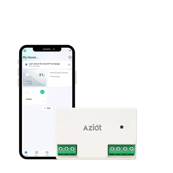 AZIOT 4 Node Smart Switch - WiFi/Bluetooth Communication - Made in ...
