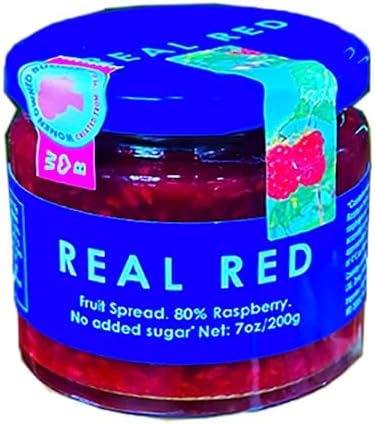 Amazon.com: Real Red Raspberry Jam with 80% Fruit 200g : Grocery ...