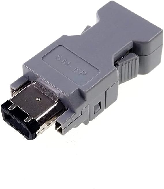 1 conector hembra de 6 pines Firewire IEEE 1394 para Yaskawa compatible con codificador de ...