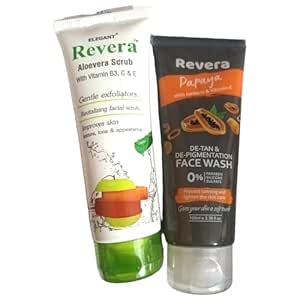 Buy revera papaya de tan and de pigmentation face wash 100g. pack of 3 ...