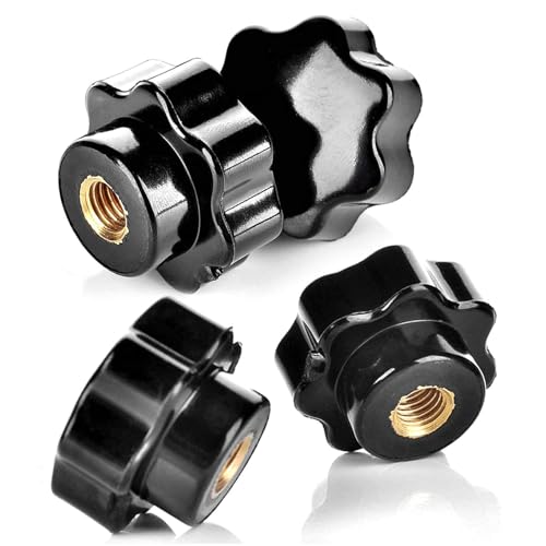 Snapklik.com : OCR 10Pcs Star Knob M8 Knurled Thread Clamping Knob