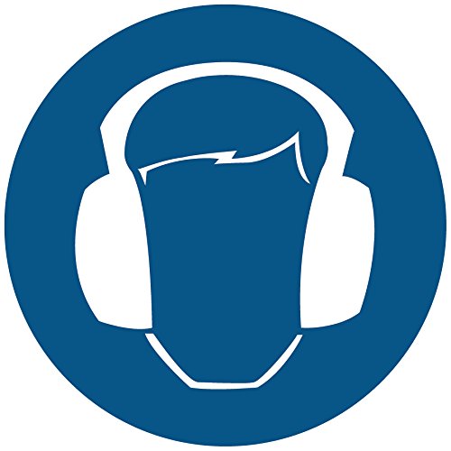 EAR PROTECTION DEFENDER SYMBOL SELF ADHESIVE VINYL STICKERS SAFETY ...