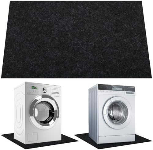 Amazon.com: Under Washing Machine Mat, 60 x 38 Inches Large Non-Slip ...