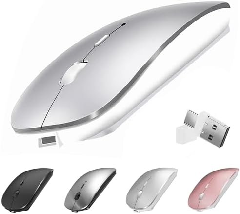 Bluetooth Wireless Mouse USB C for MacBook Air Pro Surface Pro Laptop ...