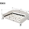 Amazon.com: LUSPAZ Full Size Upholstered Tufted Daybed, Space-Saving ...