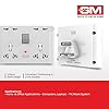 GM 3019 3 Pin Universal Multi Plug Travel Adaptor with 6 AMP for Home ...