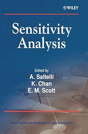 Amazon.com: Sensitivity Analysis: 9780471998921: Saltelli, Andrea, Chan ...