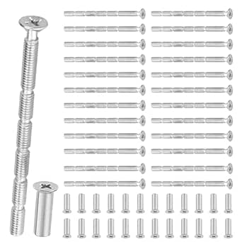 Door Handle Screws,25Pcs M4 Door Handle Bolt Through Fixings,Door ...