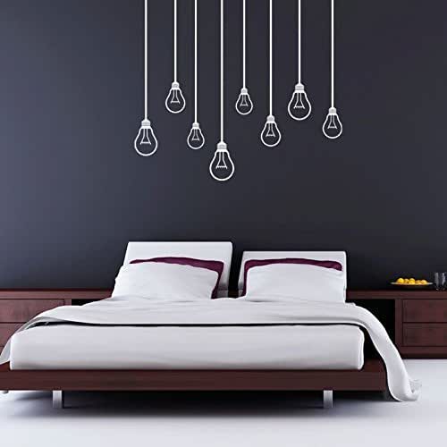 Amazon.com: Hanging Light Bulbs Design Vinyl Wall Decal, Modern Decor ...