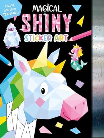 Magical Shiny Sticker Art: Create and Color 12 Mosaics! : Igloobooks ...