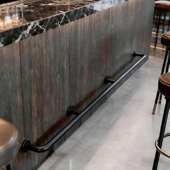 Foot Rail for Kitchen Island, Black Glod Silver Bar Counter Foot ...