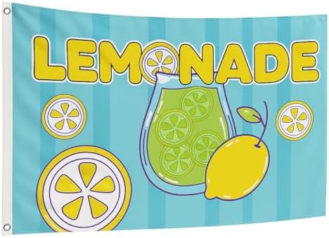 Amazon.com : Lemonade Flag - Lemonade Banner - Lemonade Sign for ...