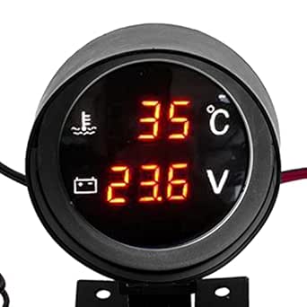 TOG Car Truck Water Temp Gauge Voltage Meter Durable 2 in 1 Replacement ...