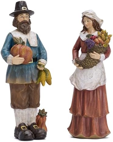 Amazon.com: Valery Madelyn Thanksgiving Figurines Fall Decorations for ...