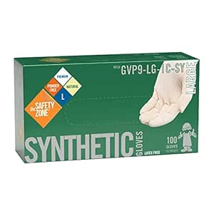 Safety Zone GVP9-XL-1C-SY Powder Free Synthetic Latex-Free Stretch ...