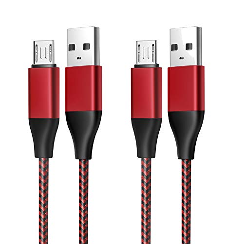 Amazon.com: Kindle Charger Cable 5/6.5Ft,Extra Long Nylon Braided Micro ...