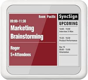 Amazon.com: SyncSign 4.2-inch E-Ink Display- Conference Room ...