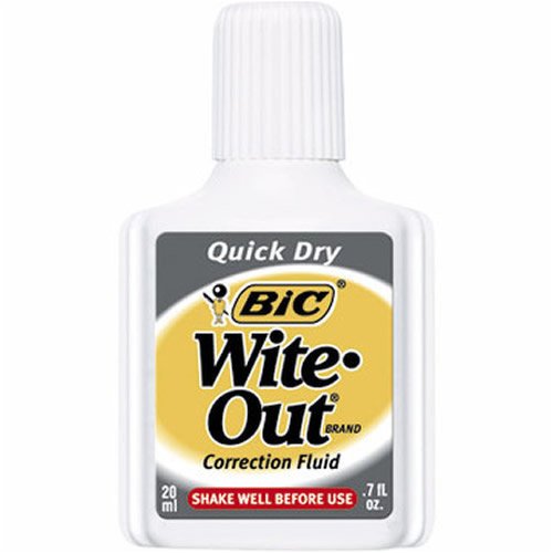 Amazon.com : Bic Wite-Out Correction Fluid : White Out : Office Products