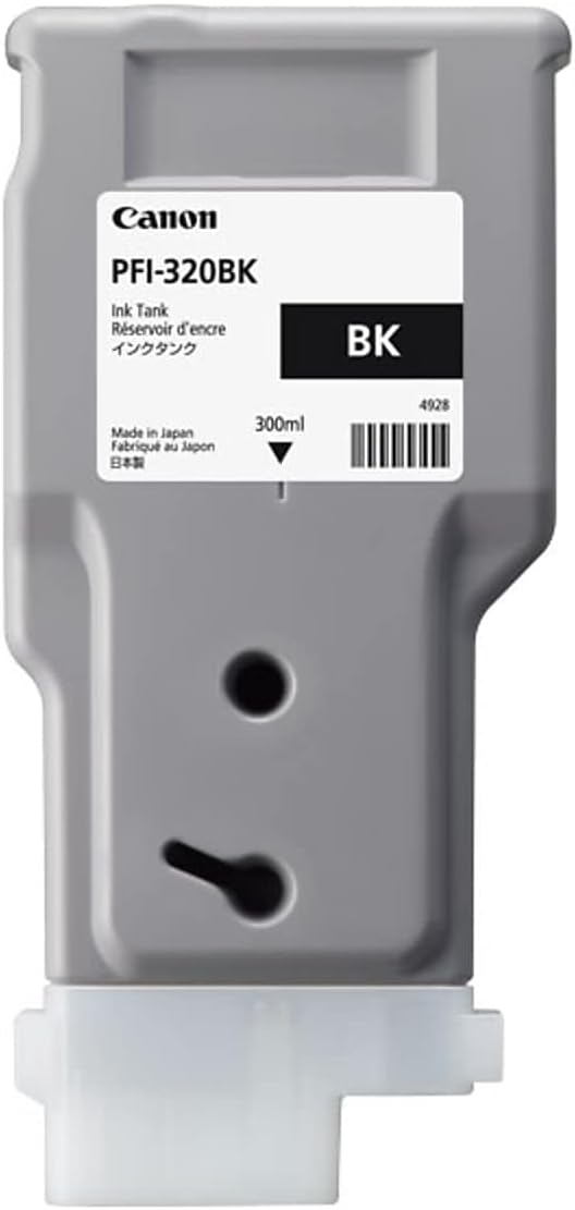 Amazon.com: Canon PFI-320BK (2890C001AA) High Yield Ink Cartridge (BlackA) in Retail Packaging ...