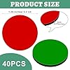 Amazon.com: Xuhal 40 Pcs Double Sided Red Green Magnets 1.26'' Red ...