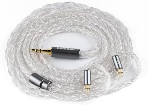 Amazon.com: Earphone Upgraded Cable Replacement, MMCX to 3.5mm Silver ...