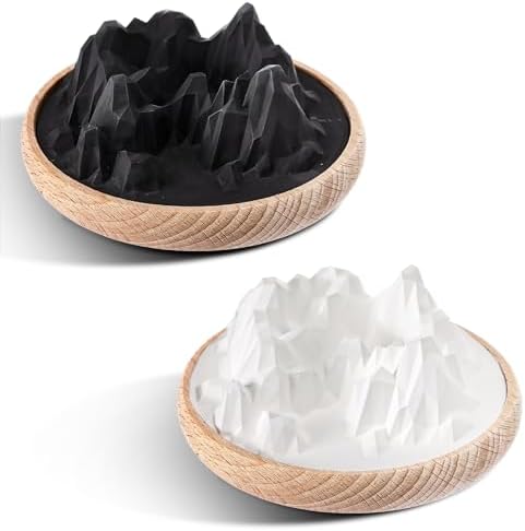 Amazon.com: Maxdot 2 Pcs Mountain Passive Stone Diffuser Black and ...