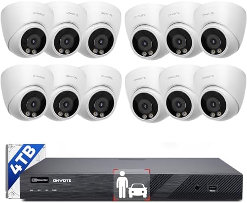 Amazon.com: ONWOTE 16 Channel NVR PoE Security Camera System Wired ...